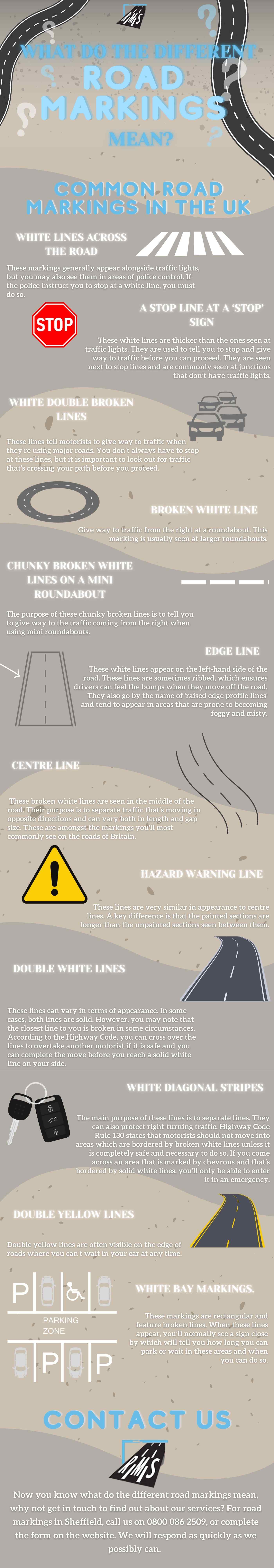What Do The Different Road Markings Mean Infographic News From